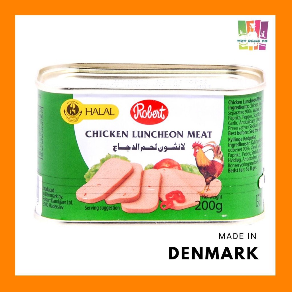 Robert Chicken Luncheon Meat (HALAL CERTIFIED) - 200g | Lazada PH
