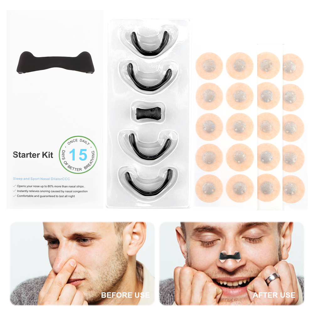 15 Days/Box Nasal Breathing Dilators Starter Kit Magnetic Nose Strips ...