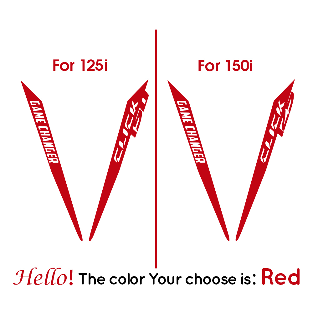 Honda Click 125i 150i Game Changer Front Fairings Sticker Decal for ...