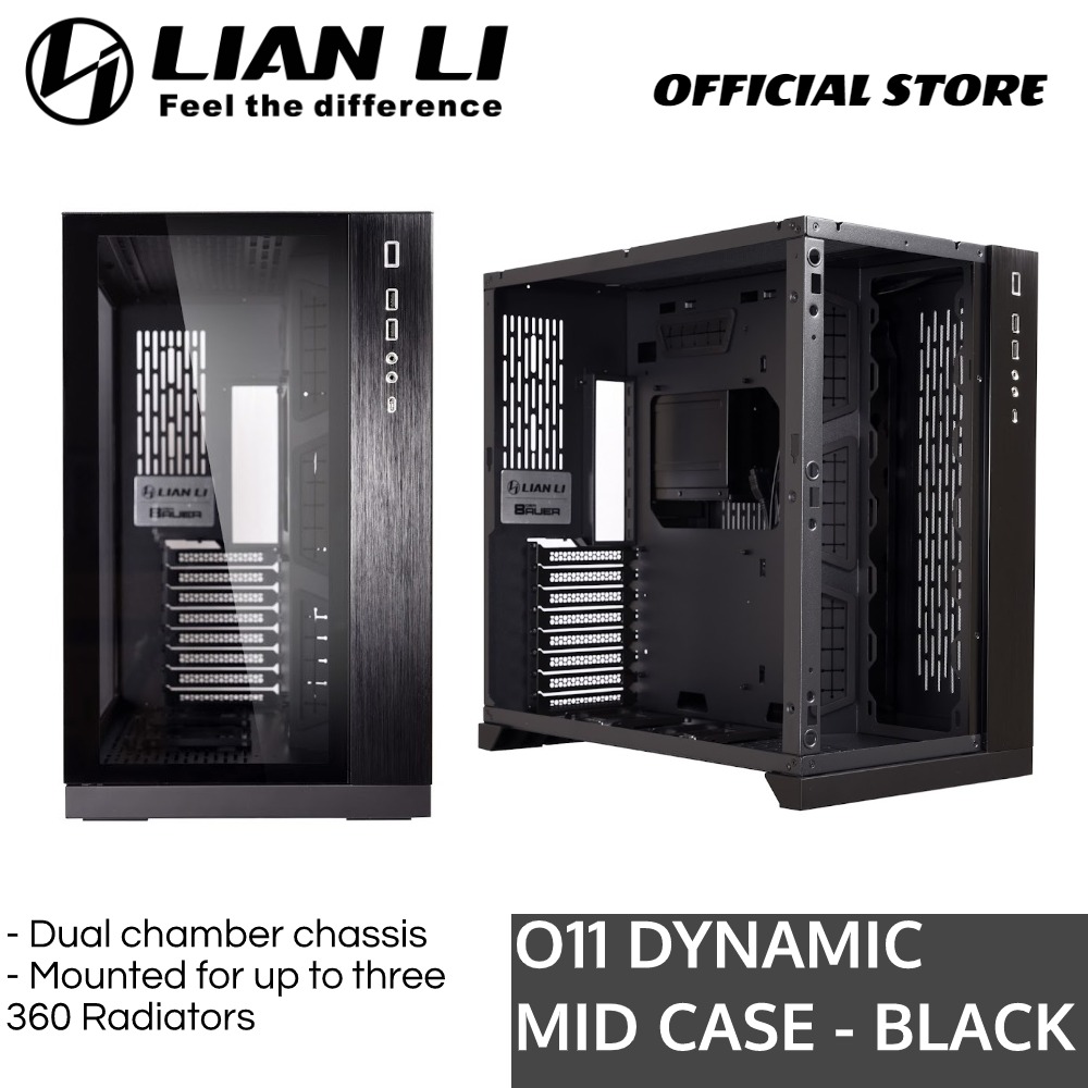 LIAN LI PC O11 DYNAMIC ALUMINUM SPACE OPTIMIZATION CHASIS CASING BLACK ...
