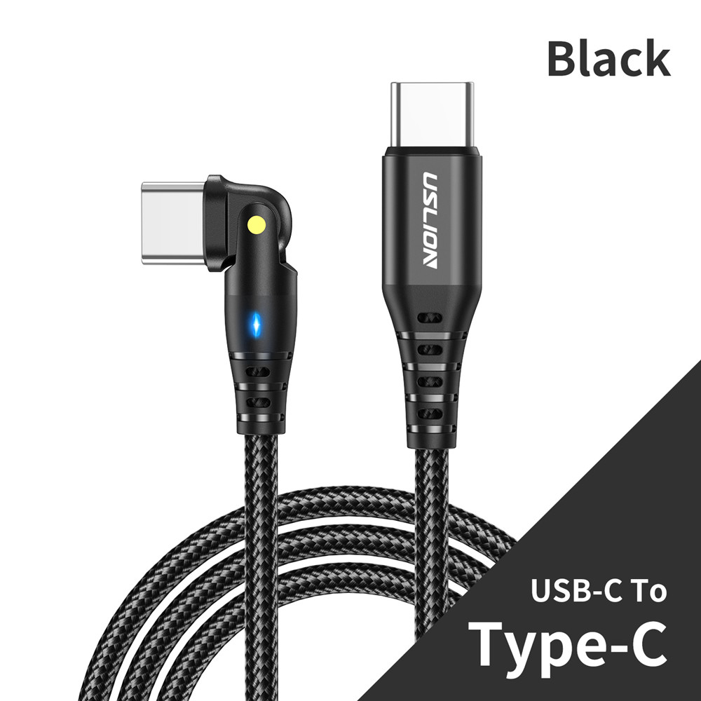 USLION 60W USB C To USB C Cable 3A PD Type C To Type C Cord Fast ...