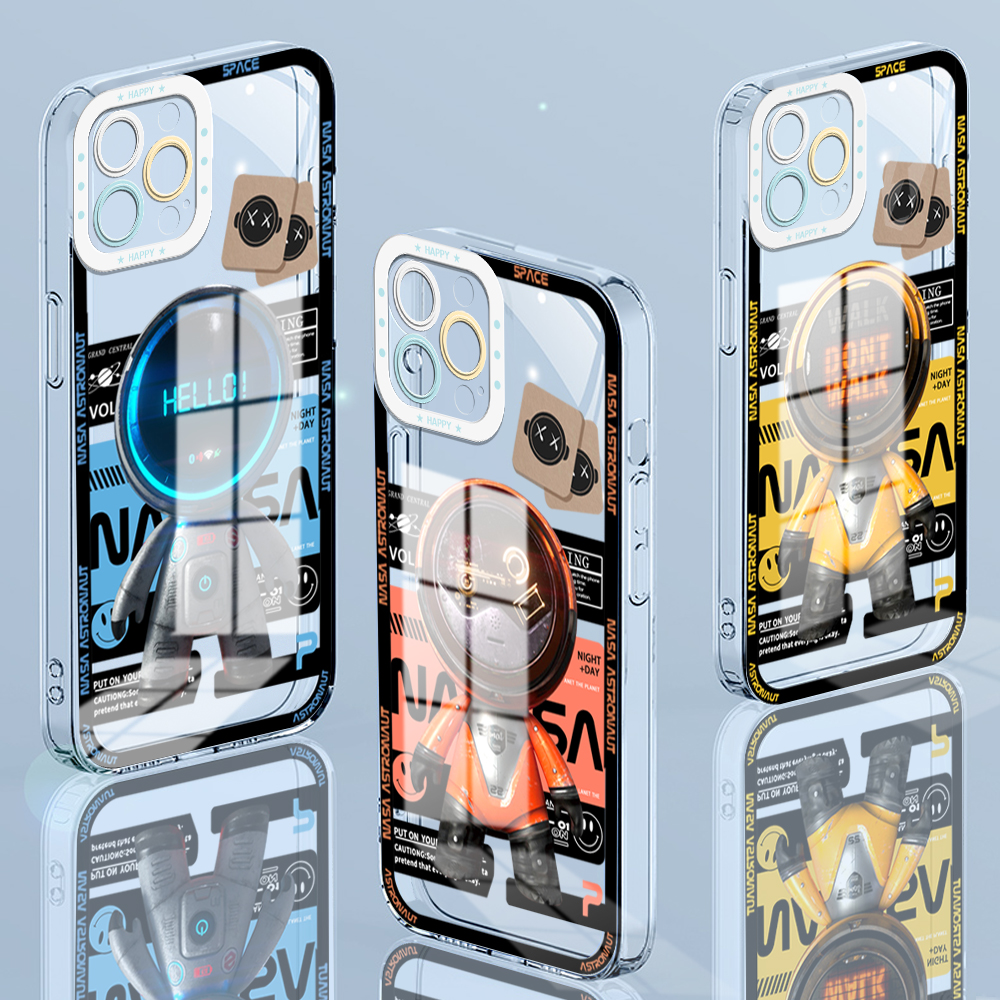 Hontinga for Samsung S24 Ultra S24 Plus S24 5G Back Cover New Astronaut ...