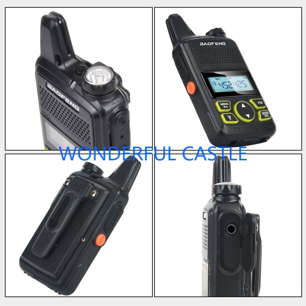 2pcs Official Original Mini Walkie Talkie BF-T1 UHF 400-470MHz 1W 20CH ...