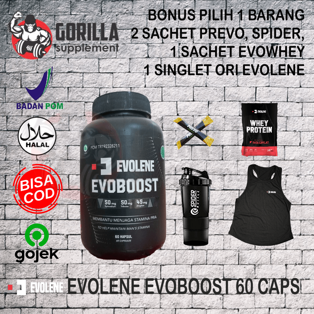 Evolene EVOBOOST 60 Caps Kapsul EVO BOOST Testo Booster From Evo lene ...