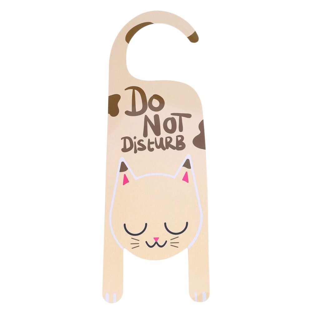 Home Do Not Disturb Door Sign PVC Hanging Sign Door Pendant Reminder ...