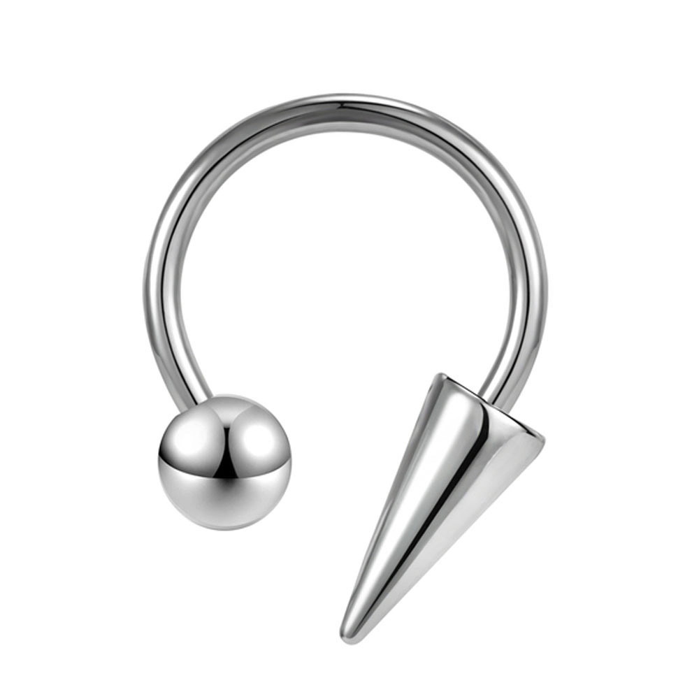 Stainless Steel Tapered Nasal Septum Lip Ring Horseshoe Lip Nose Ring ...