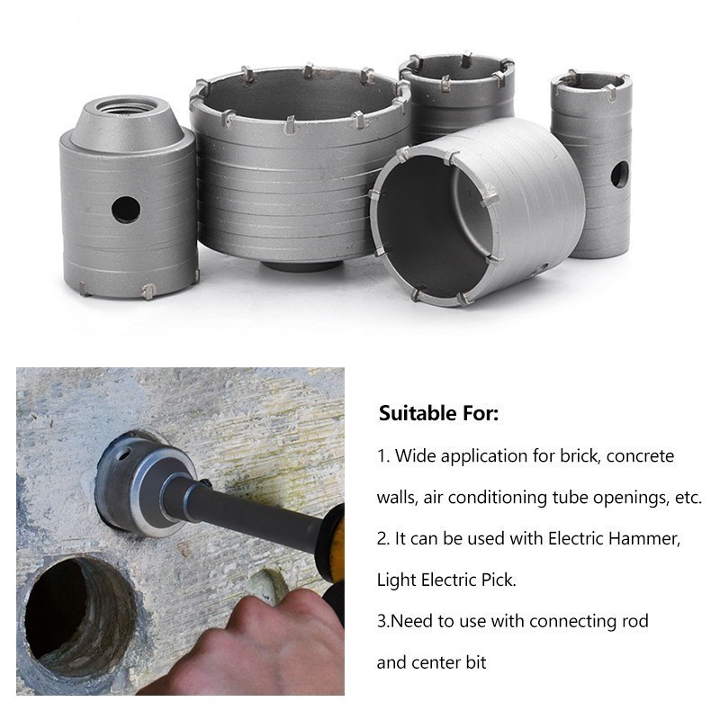 Cmcp Sds Plus Wall Hole Saw Drill Bit Concrete Hole Saw Hole Cutter ...