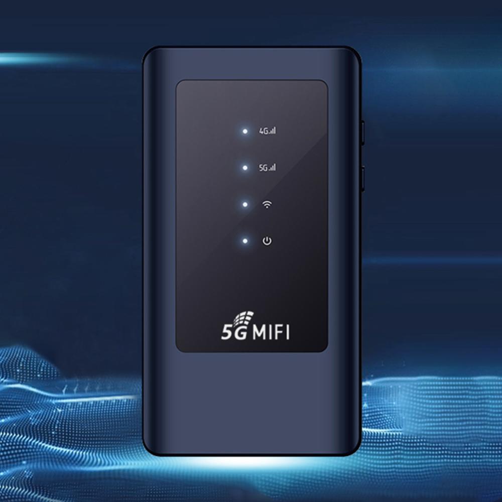 โมเด็มมือถือ5G MiFi WiFi5ฮอตสปอต5Ghz พร้อมกับซิมการ์ดสล็อตอุปกรณ์เราเต ...