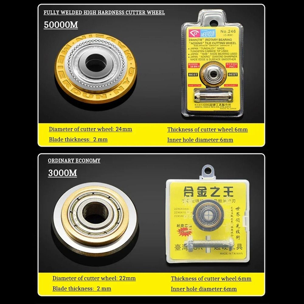 New Alloy Carbide Tile Cutter Wheel Manual With Bolt Lock Nut Tile ...