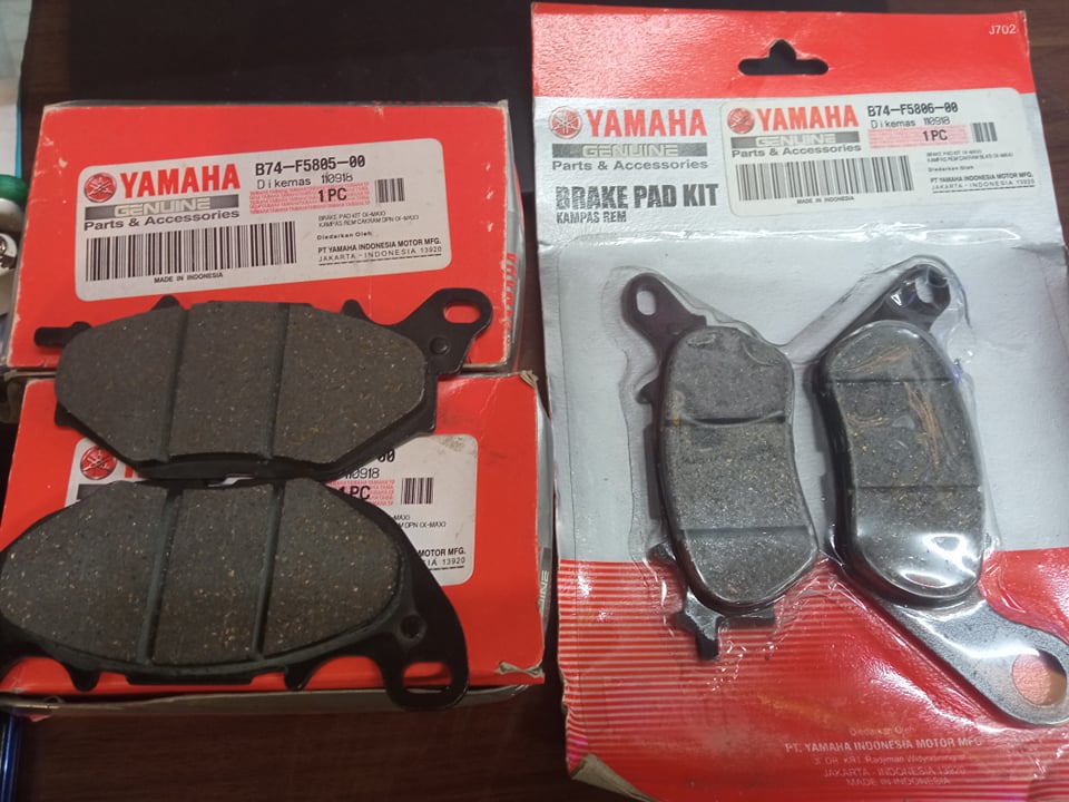 YAMAHA - FRONT/REAR, BRAKE PAD - XMAX / R3 ( B74-F5805-00 ) (B74-F5806 ...