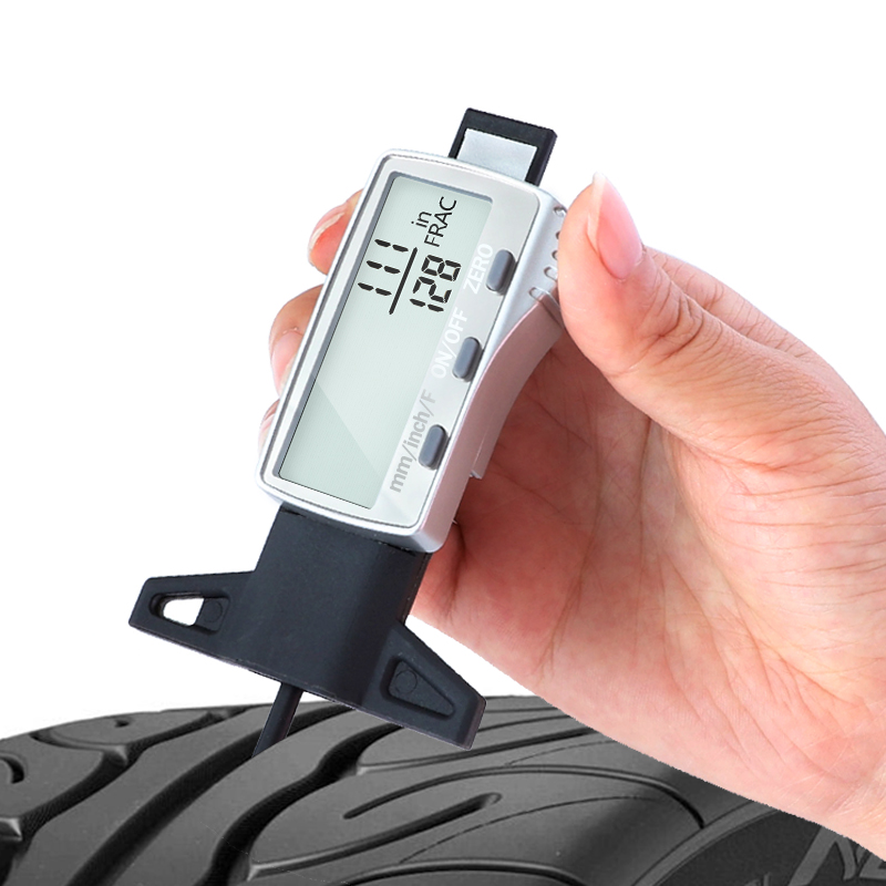 Digital Tread New Depth Gauge LCD Display Caliper Wheel Tread Depth ...