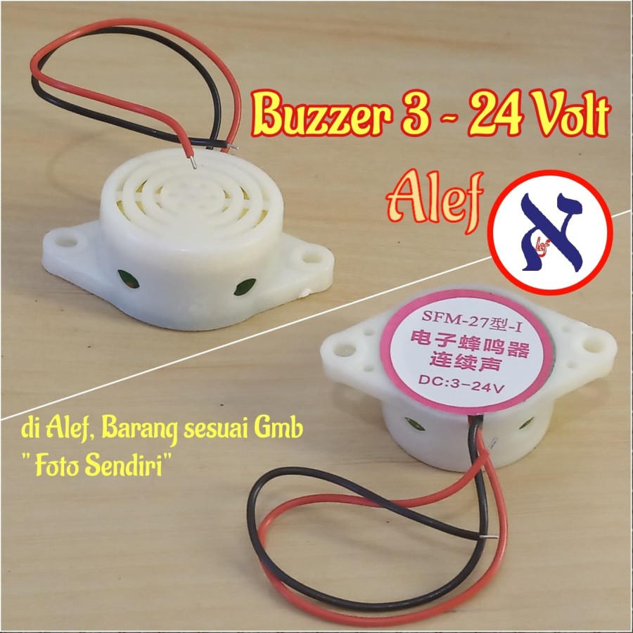 buzzer 3 - 24 Volt Buser 12 v continue putus-putus 3v - 24v buzer ...