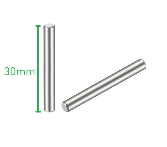 4Pcs Pin Besi Dowel 2mm Panjang 30mm 3cm Stainless Steel Pin Locating ...