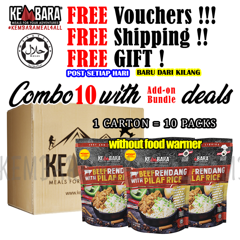 Kembara Meal (Combo 10) Beef Rendang with Pilaf Rice (READY-TO-EAT ...