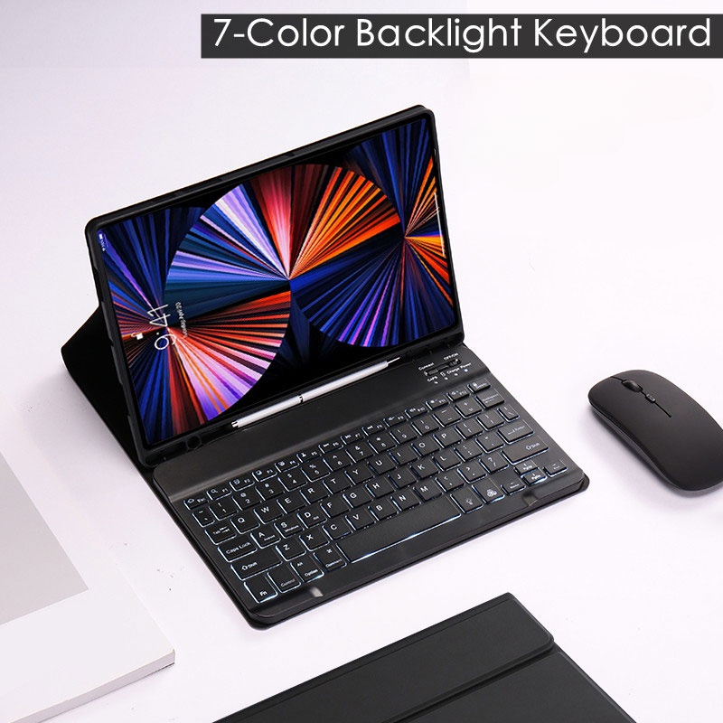 Magnetic Wireless Bluetooth Keyboard Mouse Case for Samsung Galaxy Tab ...