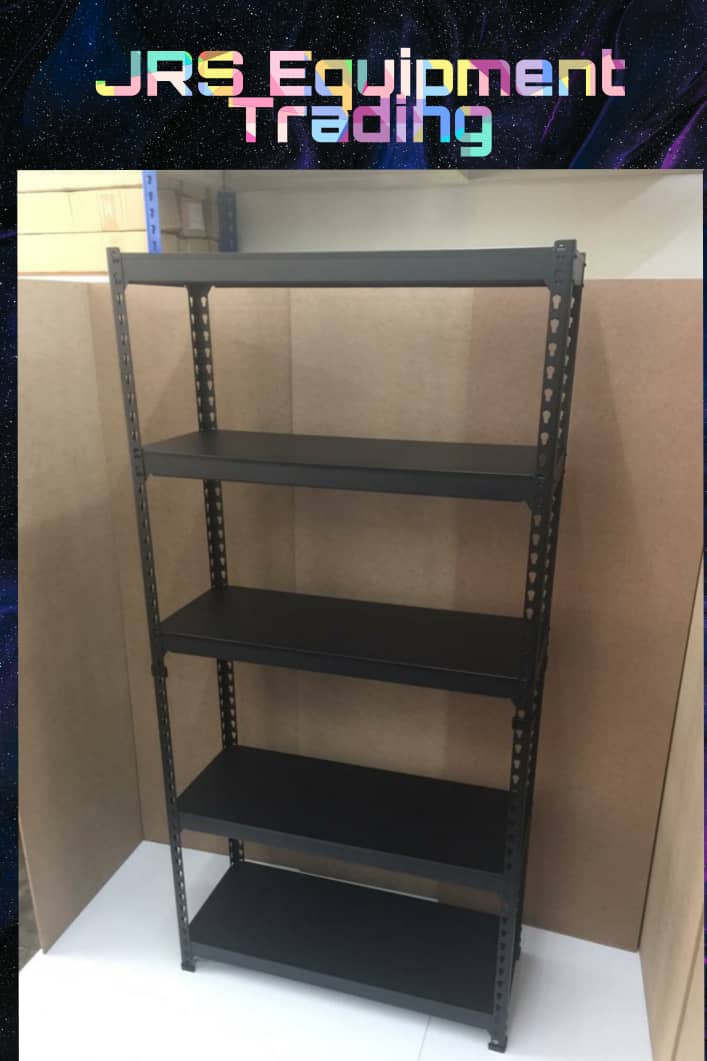 Diy Boltless Rack With Metal Shelves Plate 2 In 1 Multipurpose Boltless Rack Texture Black