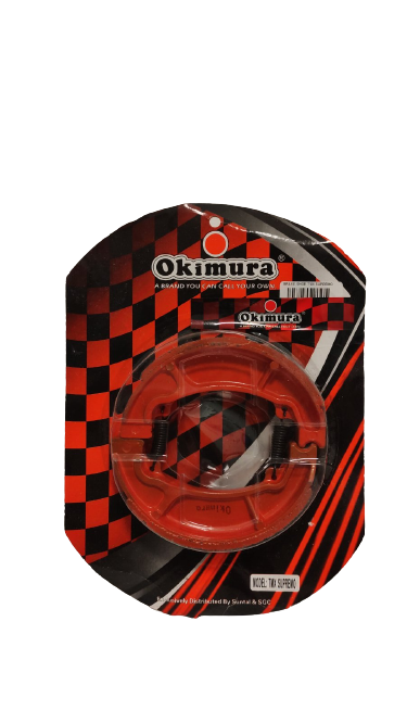 Original Okimura Neon Orange Brake Shoe for TMX Supremo 06430-KRF-B60 ...