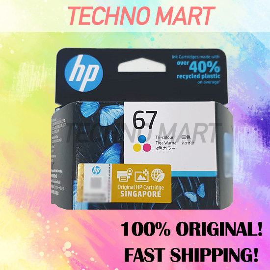 [Local Stock] Original HP HP 67 67XL HP67 HP67XL Black Tri-Color Ink HP ...
