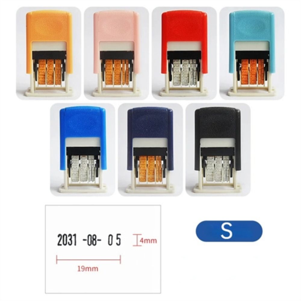 Office Supplies Mini 4mm DIY Self-Inking Stamps Self-Inking Date Stamps ...