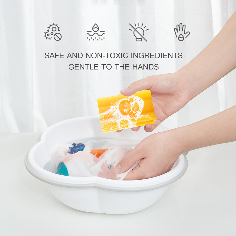 Leo Life 90G PACK OF 5 Natural Laundry Soap Powerful Decontamination ...