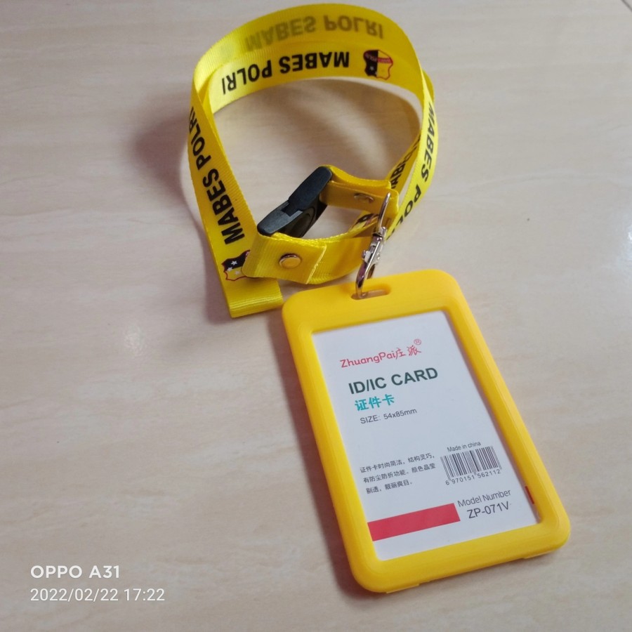 new holder id card mabes polri kuning | Lazada Indonesia