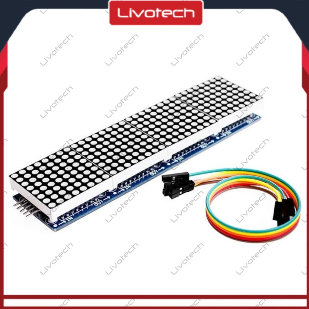 Dot Matrix Display 32x8 Max7219 Module LED 4 in 1 Running text 32X8DOT ...