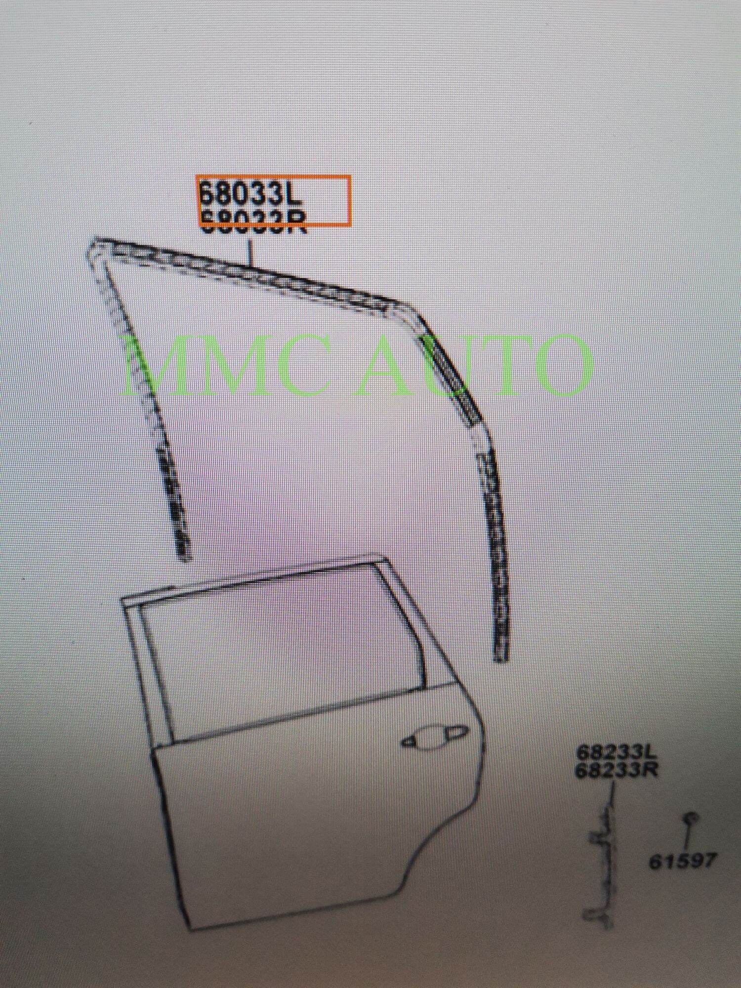 PROTON EXORA FRONT & REAR DOOR GLASS RUN CHANNEL / DEPAN & BELAKANG ...