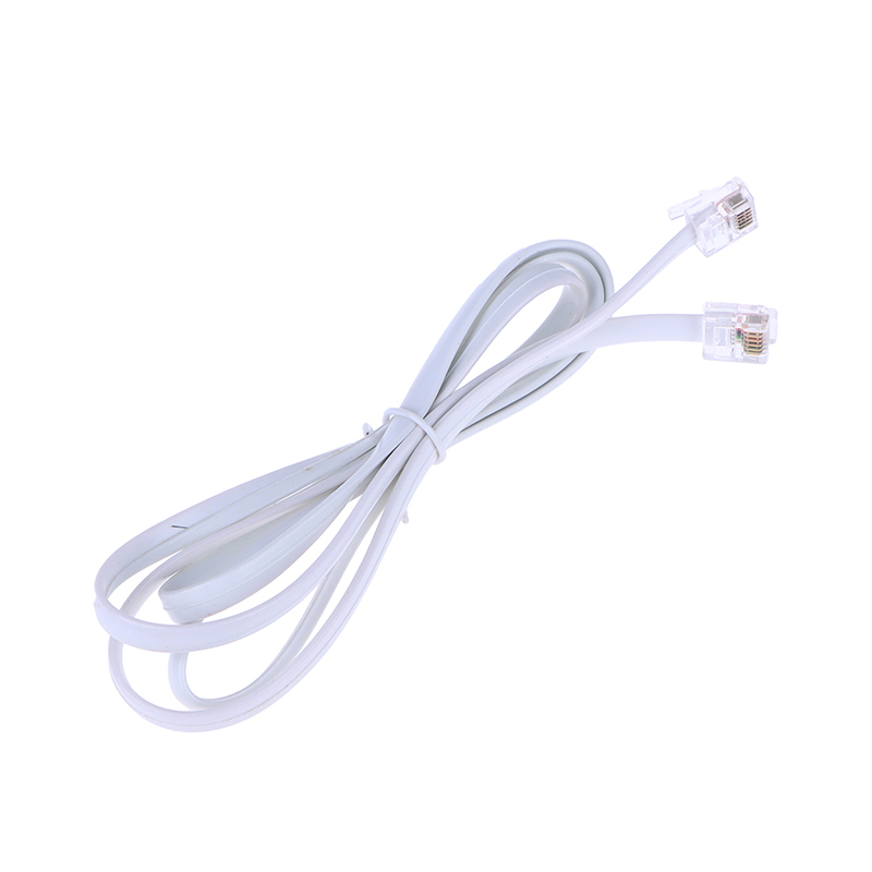 RJ12 6P6C Telephone Cable Modular Data Phone Cords Straight 1/2/3/5m ...
