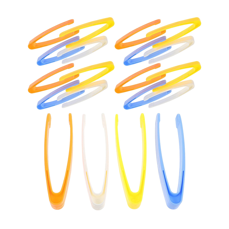 Straight-Head Plastic Tweezers Cosmetic Tweezers First-Aid Kit Tweezers ...