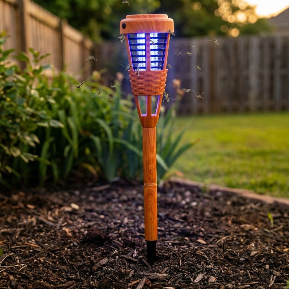 Portable Waterproof Solar Mosquito Killer Non-toxic Safe Ground Spike ...