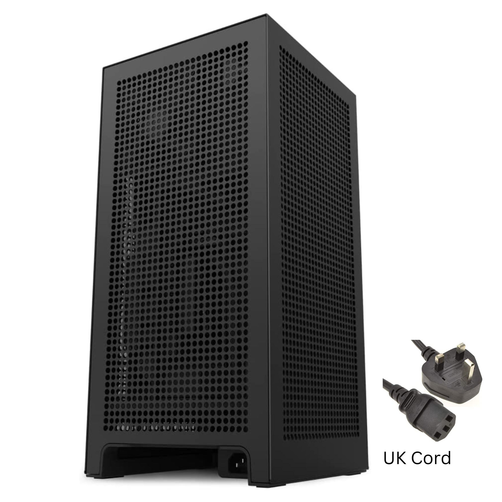 NZXT H1v2 - Mini ITX Case with Tinted Tempered Glass Front Panel, PSU ...