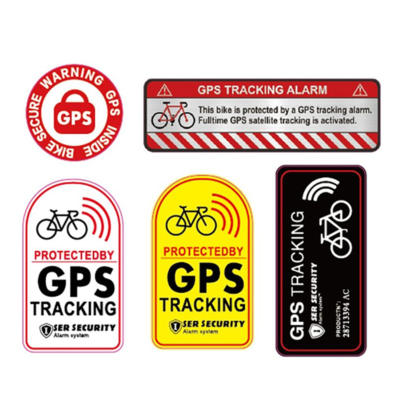 Gps Tracking Alarm Sticker Reflective Bicycle Warning Sticker Anti ...