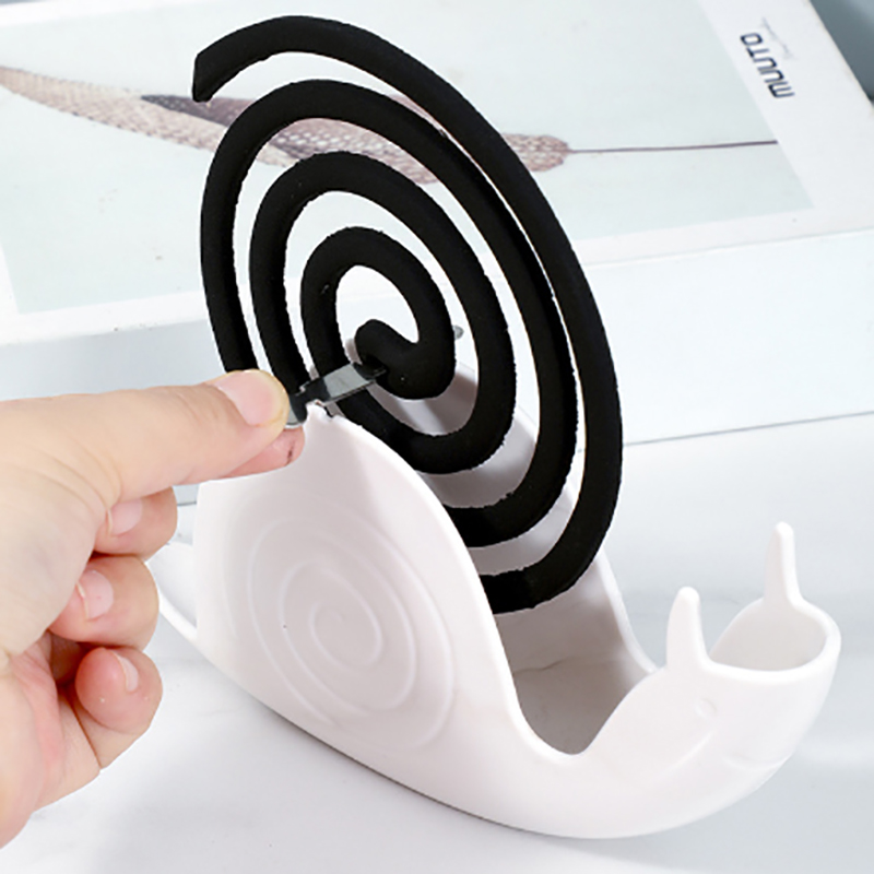 1PC Snails Mosquito Coil Holder With Tray Nordic Style Spiral Summer ...
