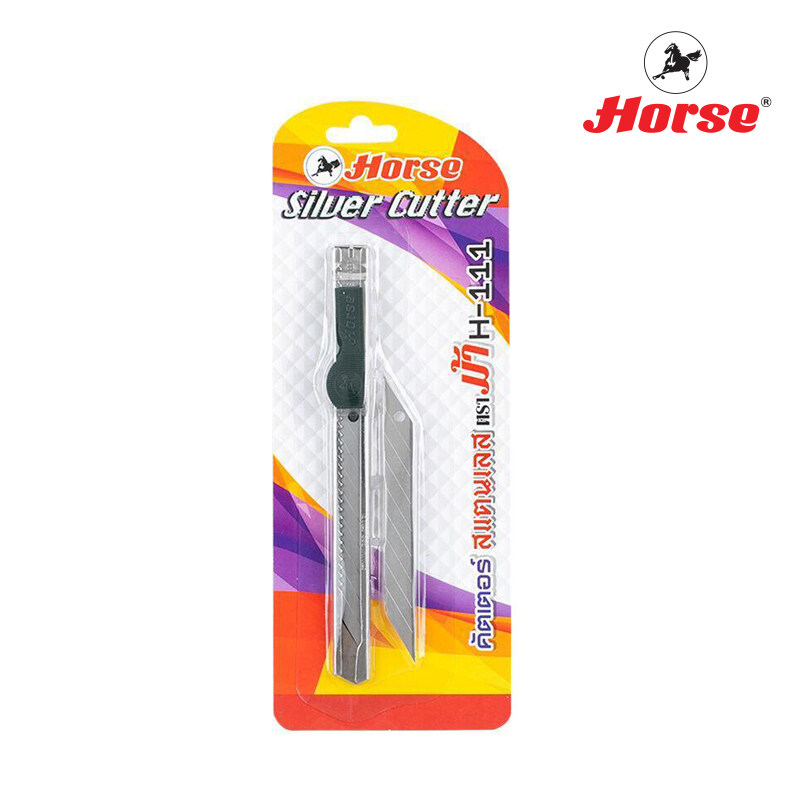 มีดคัตเตอร์ สแตนเลส ตราม้า H 111 แถมใบมีด Silver Cutter พร้อมส่ง 8800