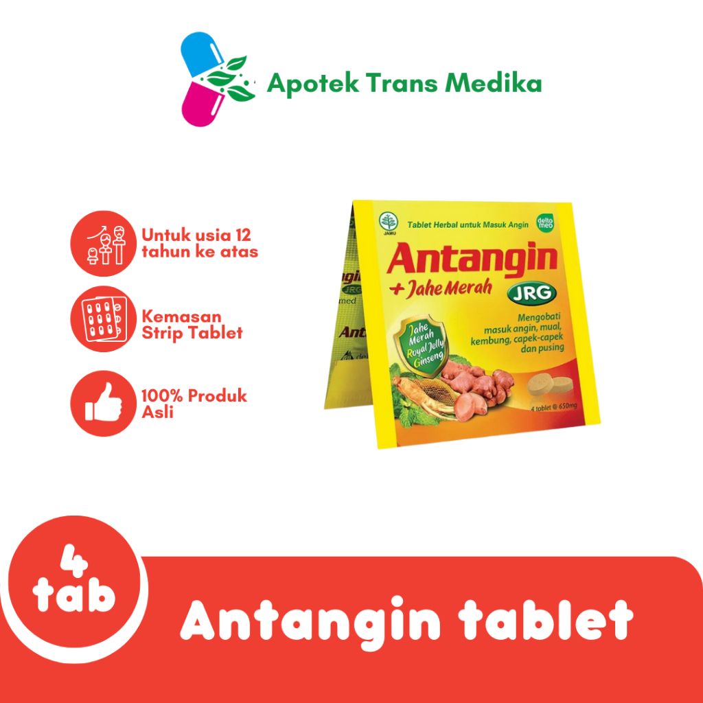 Antangin JRG Jahe Merah Tablet Masuk Angin/ Antangin Good Night ...