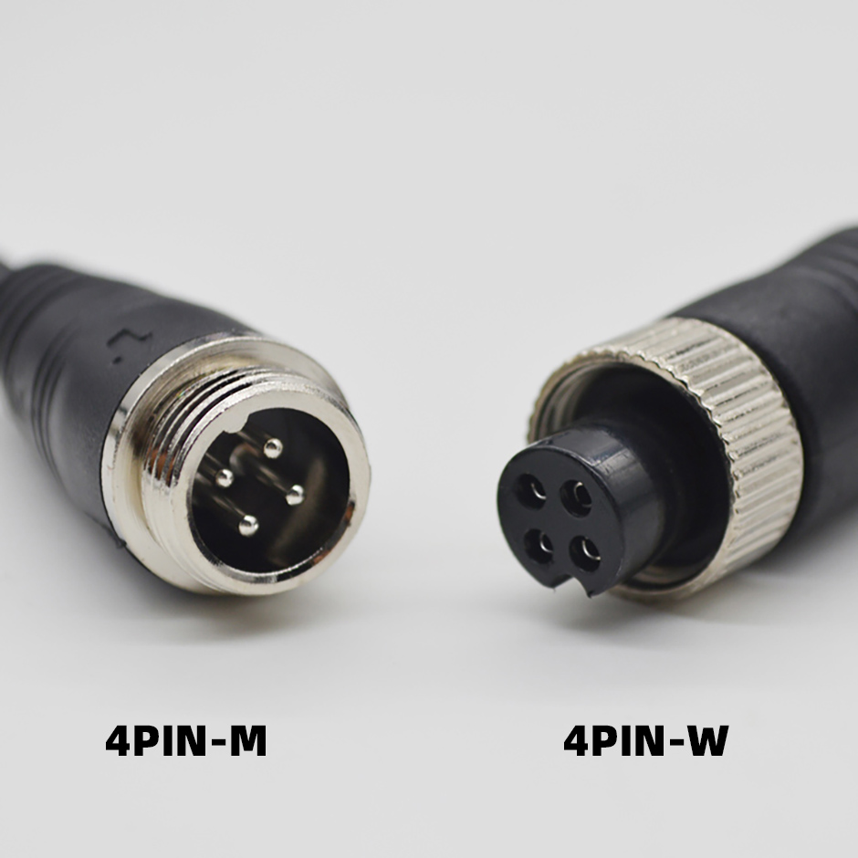 Qxny 4pin Aviation Male/female To Rca Av/female Dc Multiple Cable Plug ...