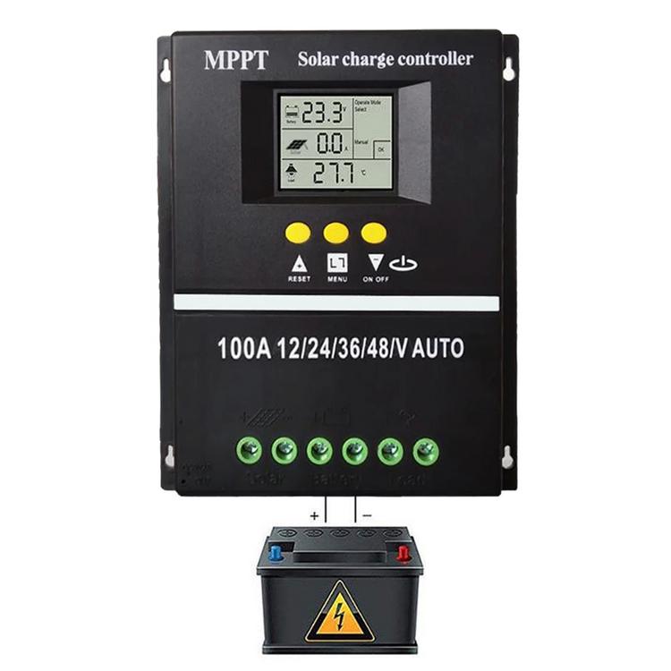 Solar Charge Controller Adjustable Solar Charge Regulator with LCD ...