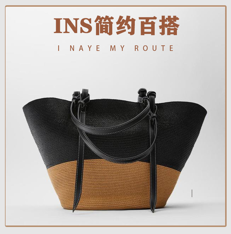 Ins Women Handmade Staw Woven Bag/Beach/Grocery/Casual | Lazada Singapore