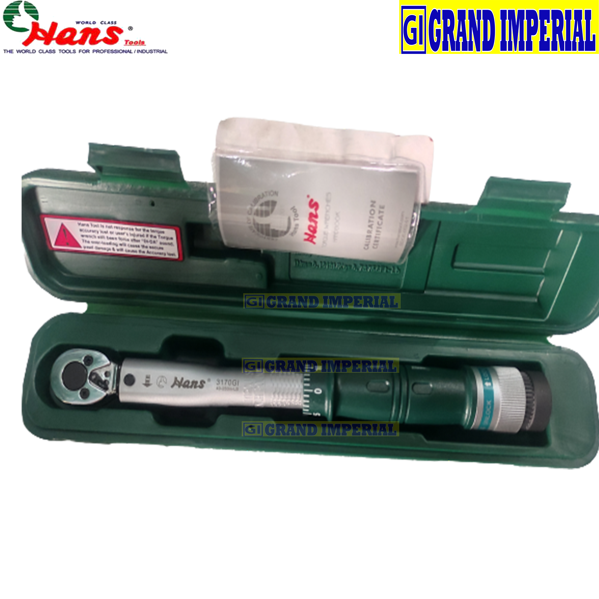 Hans Torque Wrench Click Type 3170GI 40-250 Inch Lbs 3/8" Drive 14 ...