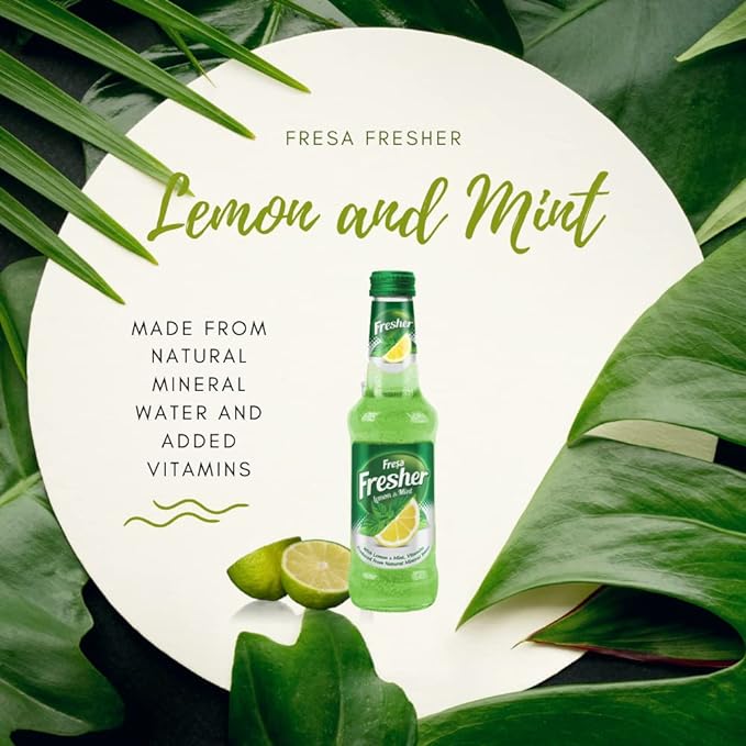 Fresa Fresher Sparkling Mineral Water Flavoured Tonic Water, 250ml ...