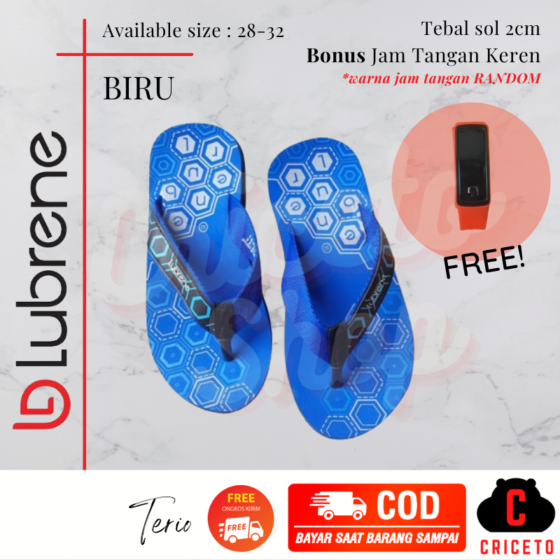 LUBRENE Sandal Jepit Anak BERHADIAH Size 28-32 | Lazada Indonesia