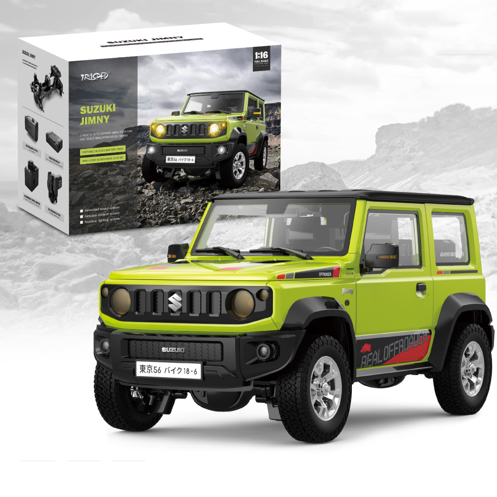 HG HG4-53 TRASPED 1/16 2.4G 4WD RC Car for SUZUKI JIMNY Rock Crawler LED Light Simulated Sound ...