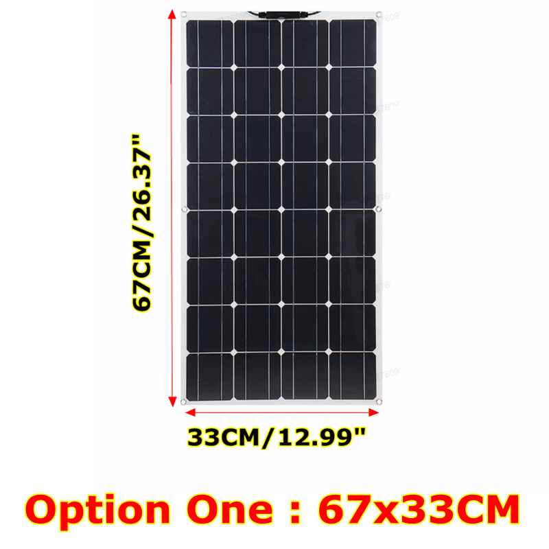 Solar Panel 40W 65W Flexible Monocrystalline Solar Cell Solar Panel ...