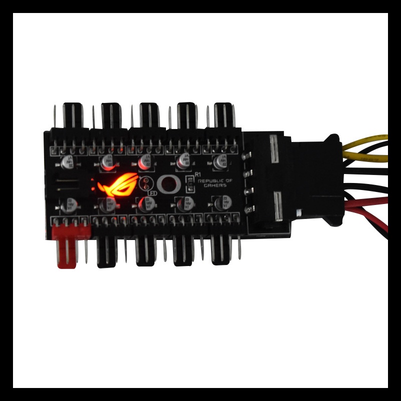 ต่อพ่วงพัดลม ROG Fan Hub 3 Pin 4 Pin PWM 10 ช่อง | Lazada.co.th