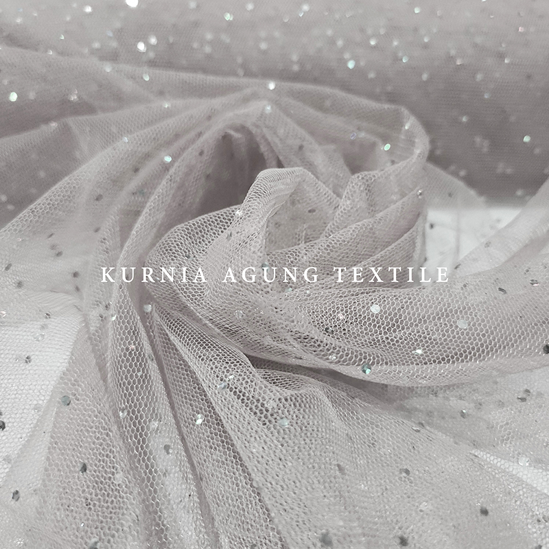 Kain Tile Diamon Meteran Soft Tulle Tila Halus Jatuh Sprinkle Bahan ...