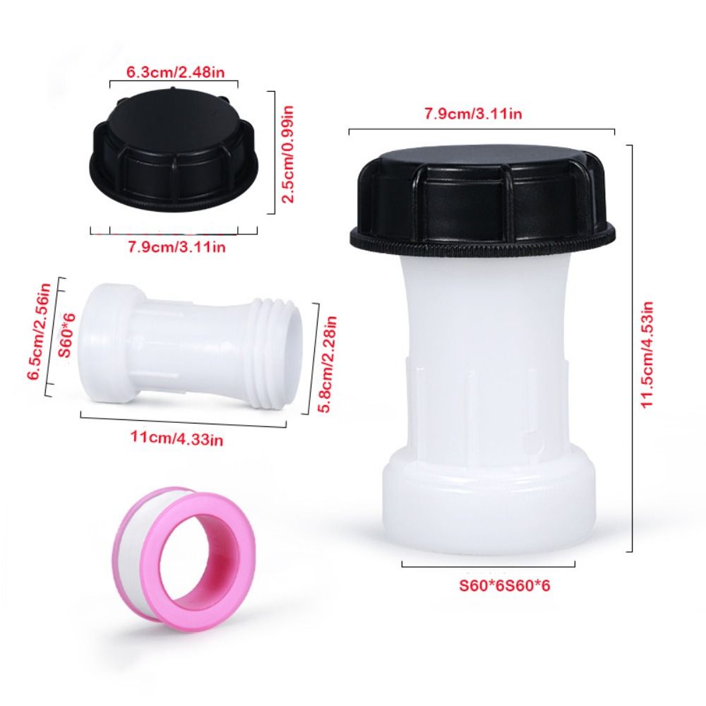 Pipe Practical IBC Discharge Fitting Durable Universal S60*6 Adapter ...