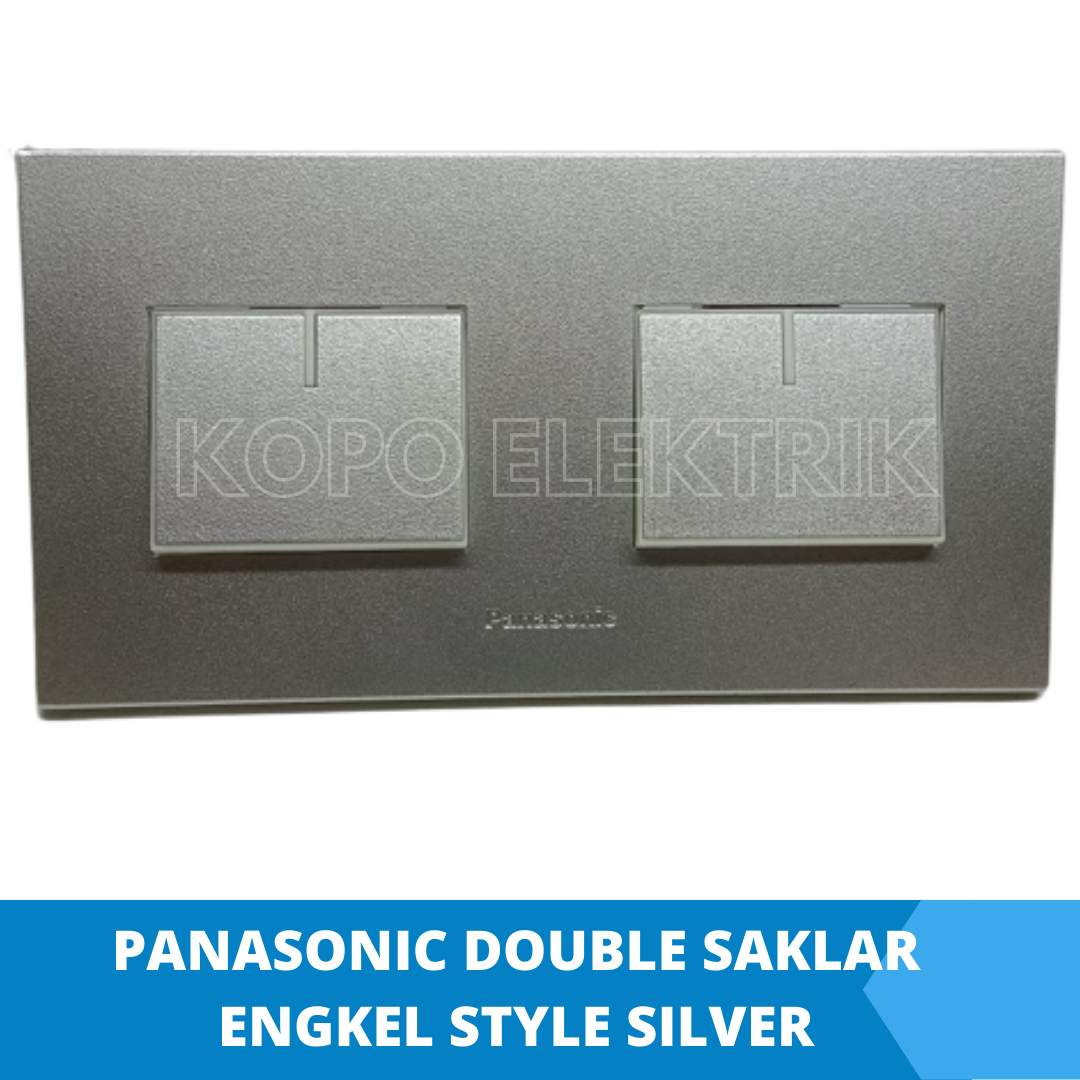 Panasonic Saklar Engkel Besar Double Style Silver Minimalis Tanam ...