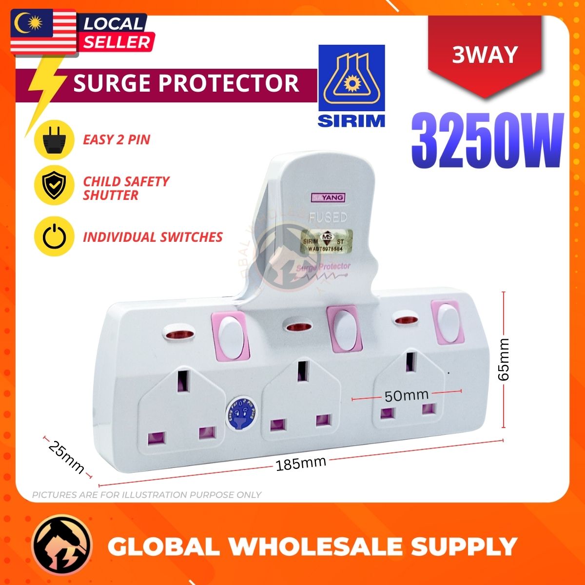 [SIRIM] T-ADAPORT Trailing Extension Socket Extension SIRIM Extension ...