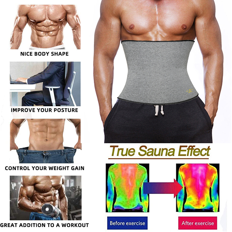 NEW 【Special offer】Mens Abdomen Reducer Waist Trainer Corset Sauna Body ...