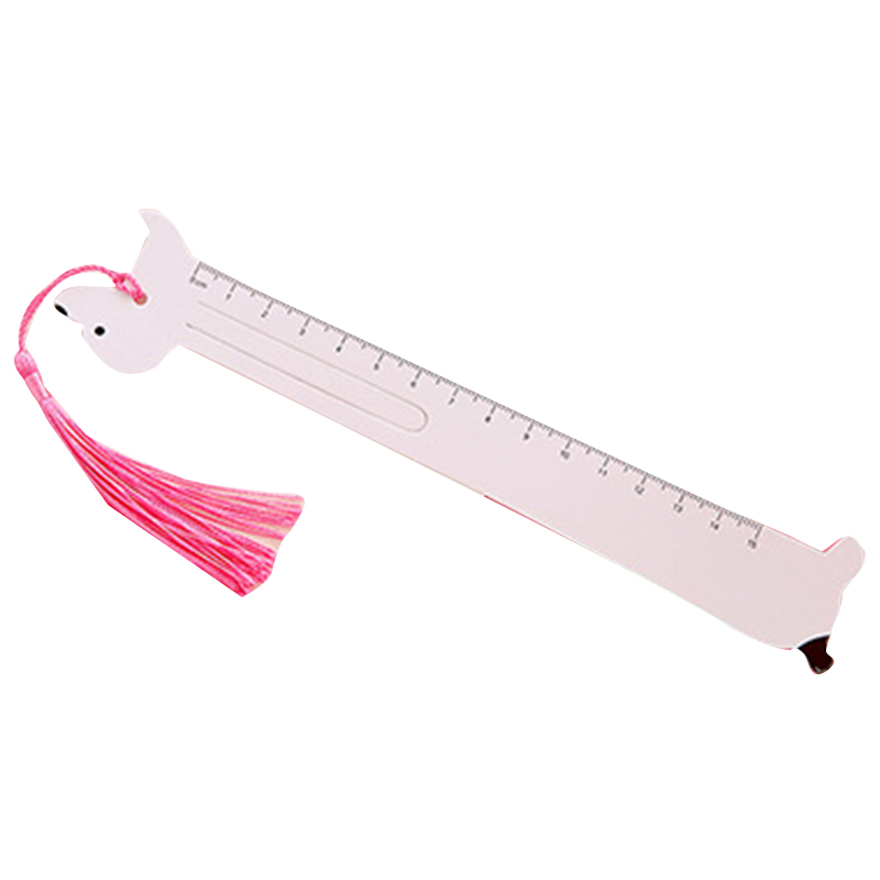Animal Shape Paper Ruler with Tassel 15cm Metric Measuring Tool Cat ...